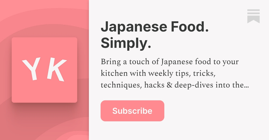Japanese Food. Simply. | Yuki Gomi | Substack