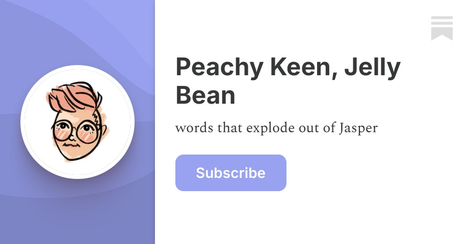 Peachy Keen, Jelly Bean | Jasper Peach | Substack