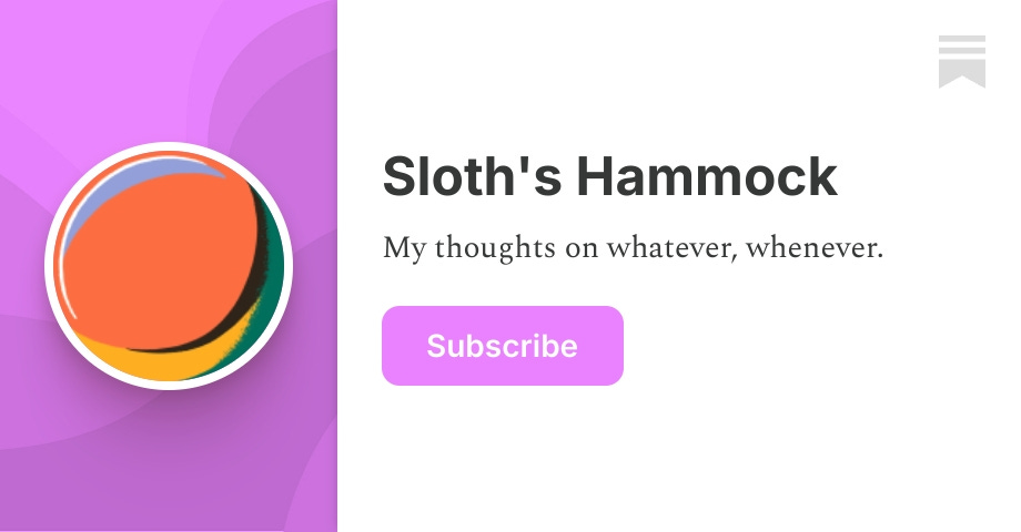 Sloth's Hammock | J Nort | Substack