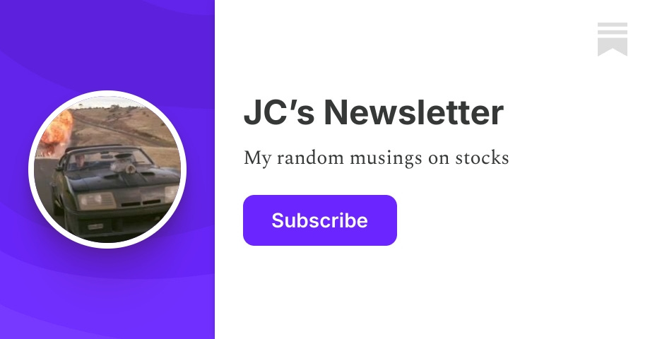 JC’s Newsletter | Substack