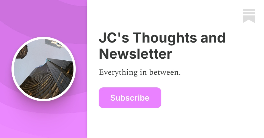 JC's Thoughts and Newsletter | Juan Carlo Sarinas | Substack
