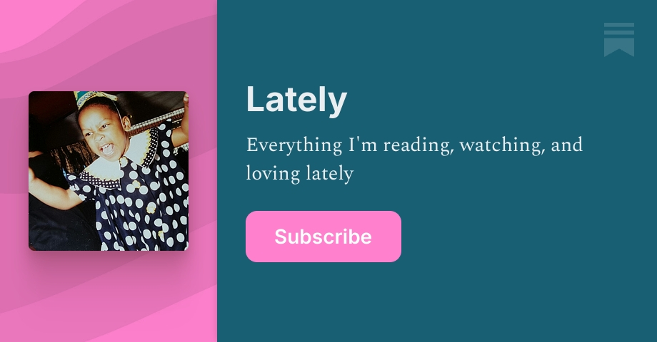 Lately | JD | Substack