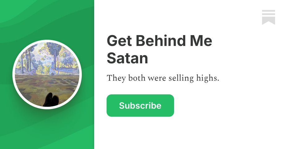 Pros and cons - by jeff fitzpatrick - Get Behind Me Satan