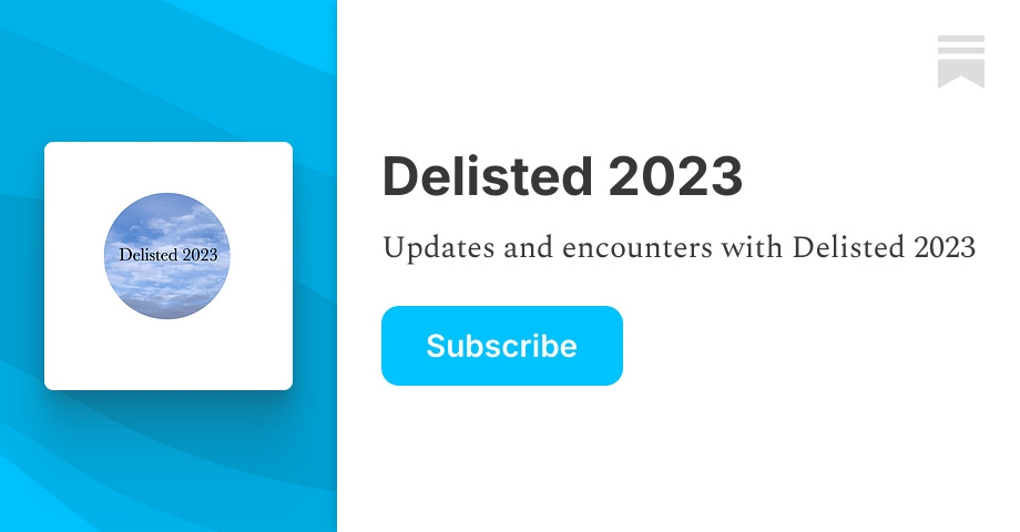 Delisted 2023 | jen Calkins | Substack