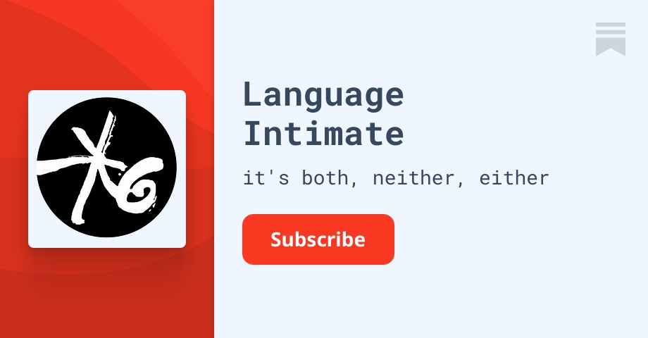 Language Intimate | Jenny Bourn | Substack