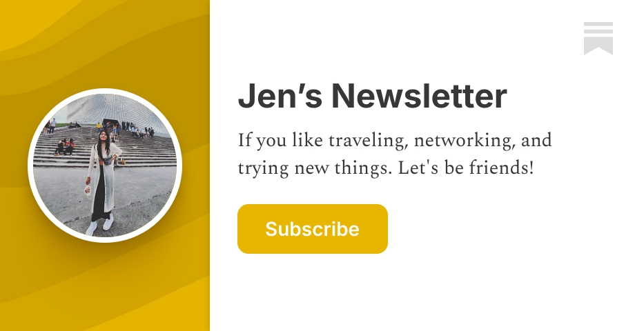 Jen’s Newsletter | Substack