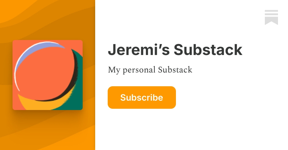 Journal Entry 1 - by Jeremi Orlowski - Jeremi’s Substack