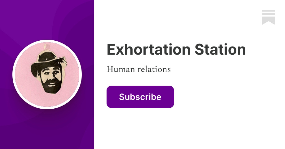 Exhortation Station | Jesse Irwin | Substack