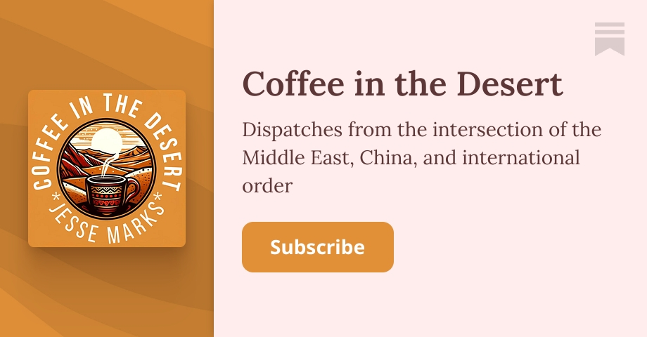 Coffee in the Desert | Jesse Marks | Substack