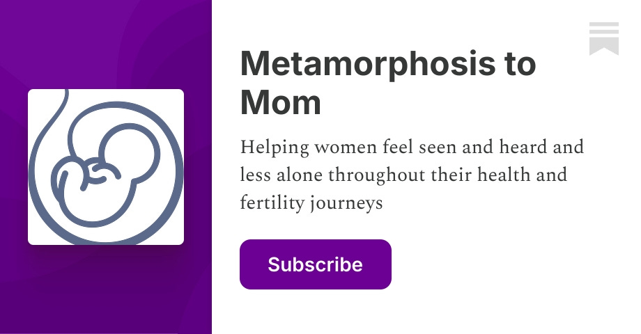 Metamorphosis to Mom | Dr. Jessica Vernon | Substack