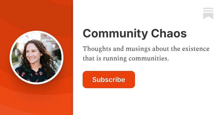 Community Chaos | Jillian Benbow | Substack