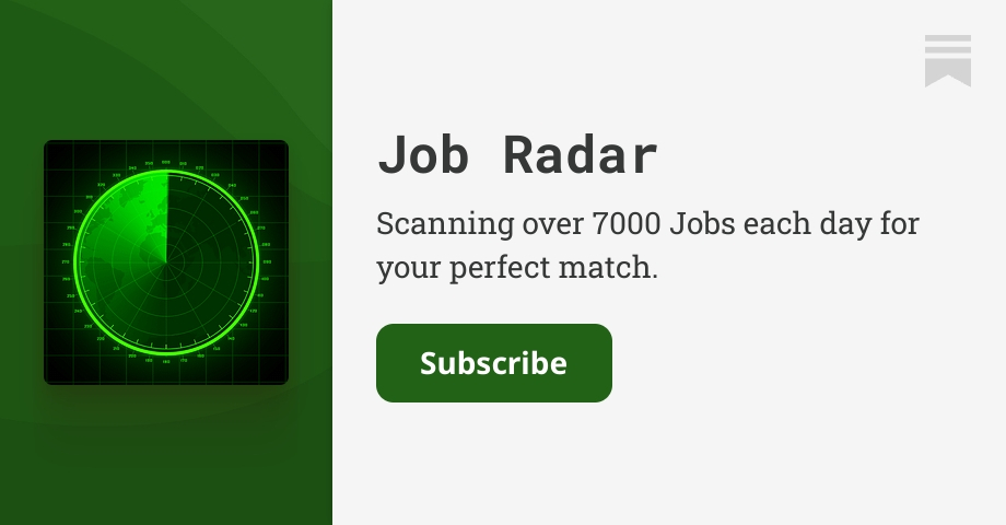 Job Radar | Substack