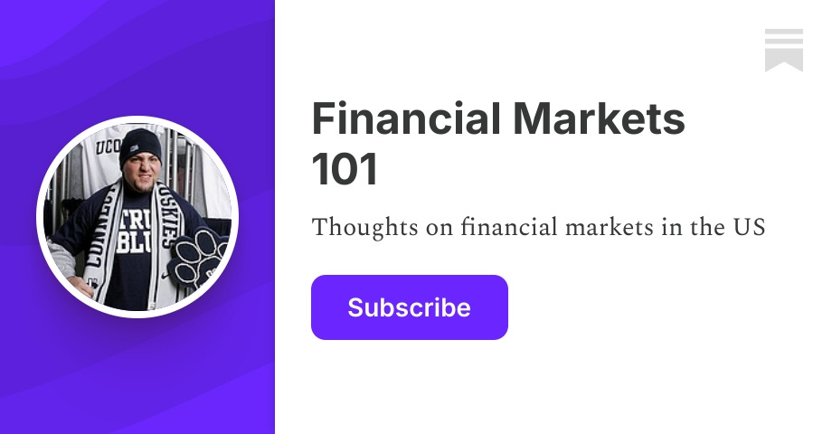 Thoughts on financial markets in the US - by Joe Agresti