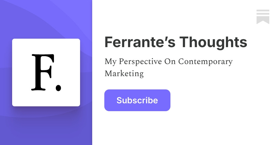 Ferrante’s Thoughts | Joe Ferrante | Substack