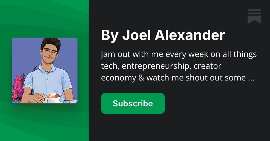 By Joel Alexander | Substack