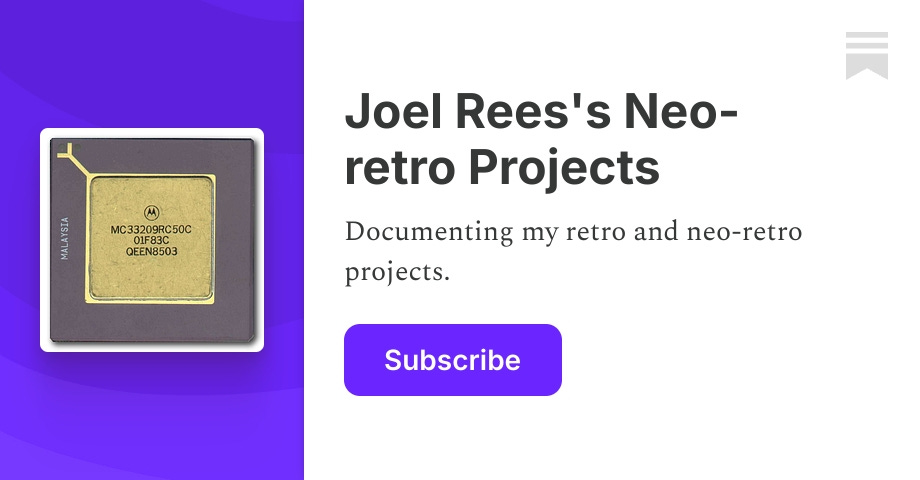 Joel Rees's Neo-retro Projects | Joel Matthew Rees | Substack