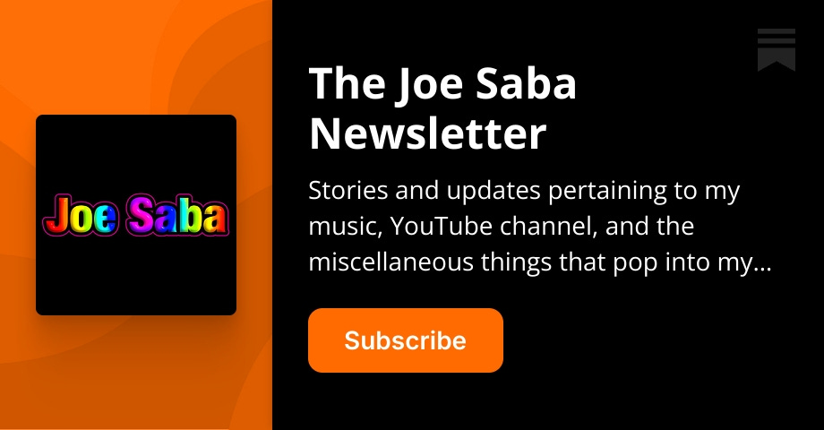 The Album Is Still Happening - The Joe Saba Newsletter