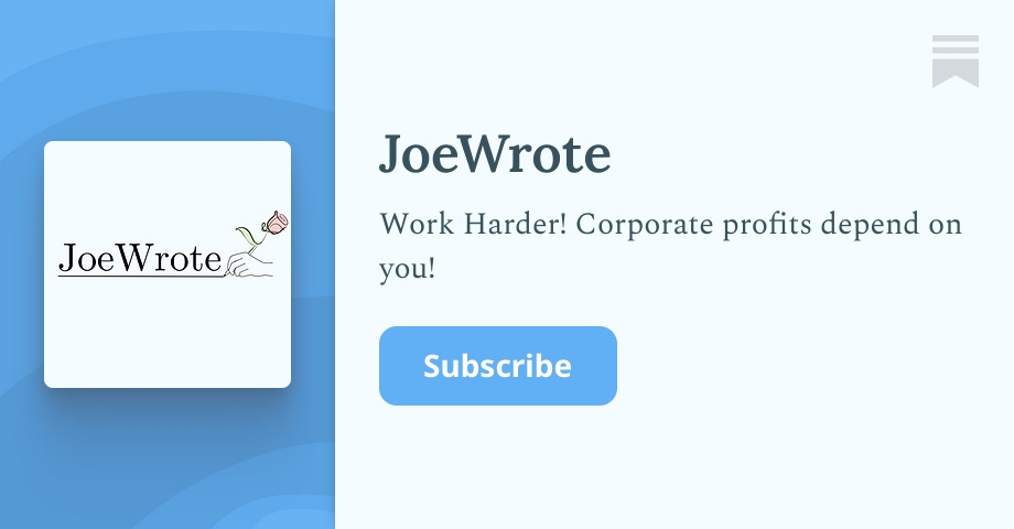 JoeWrote | Joe Mayall | Substack