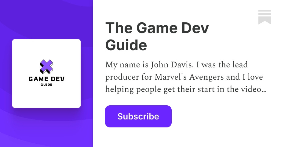 Announcing The Game Dev Guide - by John Davis