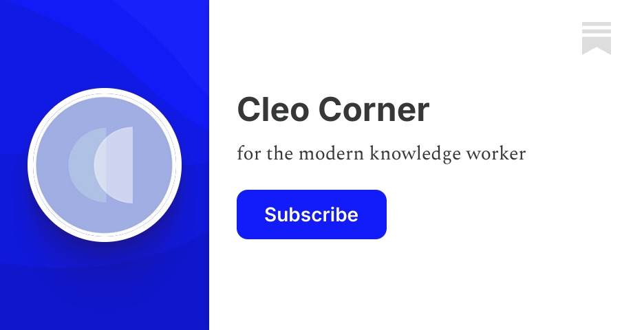 Cleo Corner | The Cleo Collective | Substack