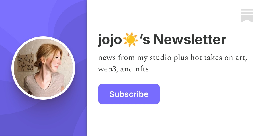 jojo☀️’s Newsletter | Substack