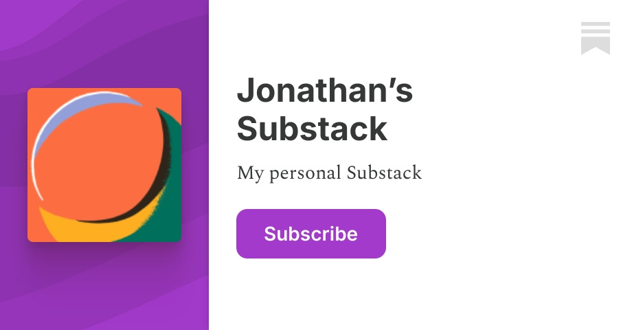 Jonathan’s Substack | Jonathan Cannon | Substack