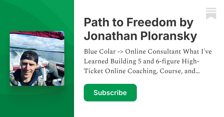 Path to Freedom by Jonathan Ploransky | Substack