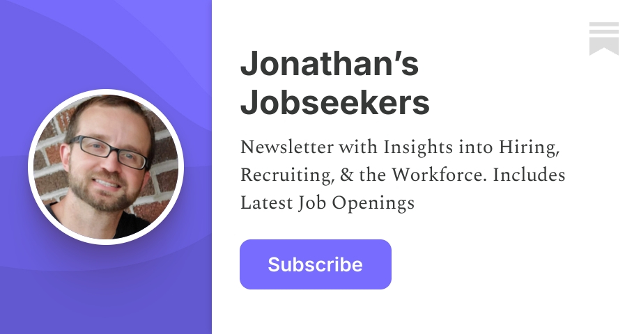 Jonathan’s Jobseekers | Jonathan Lee | Substack