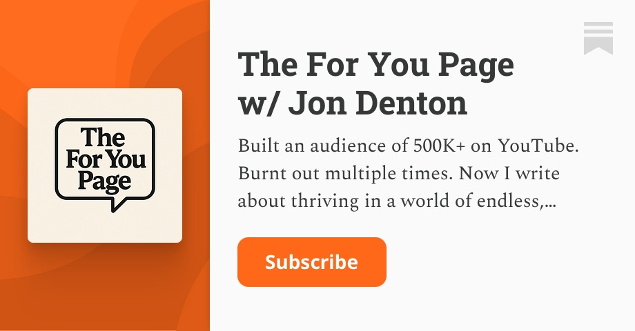 Hit/Record | Jon Denton | Substack