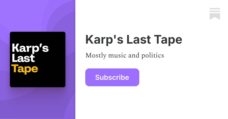 Karp's Last Tape | Jon Karp | Substack