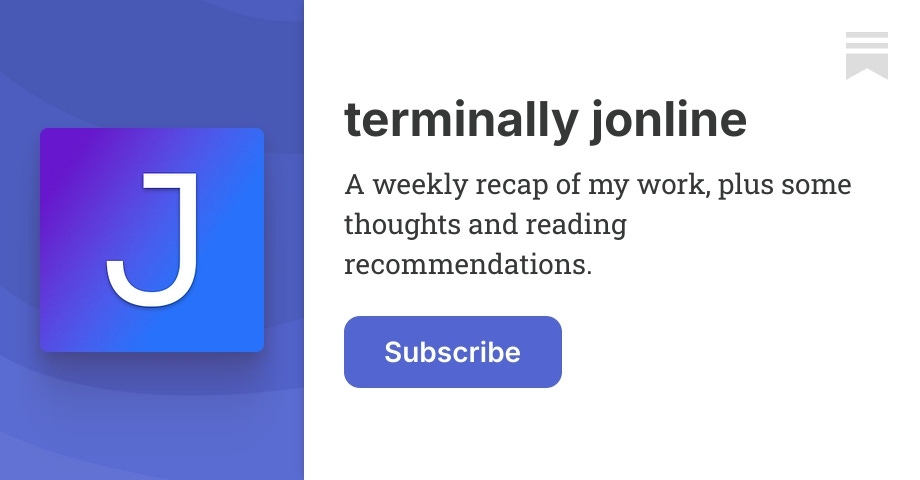 terminally jonline | Jon Lamont | Substack
