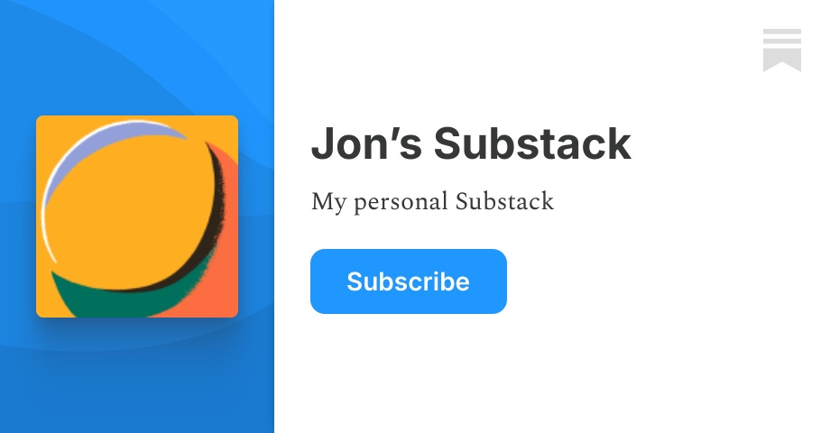 Jon’s Substack | Jon Slaughter | Substack