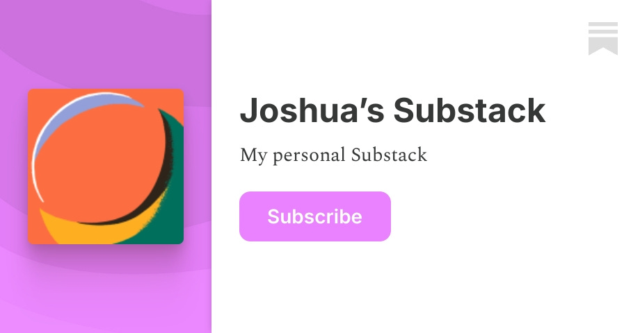 Newsletter #20 - by Joshua Wacker - Joshua’s Substack