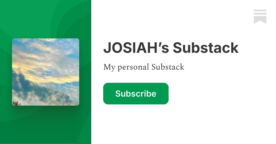 JOSIAH’s Substack | JOSIAH Fitch | Substack