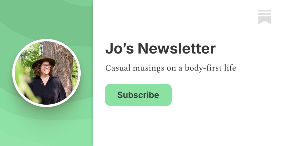 Jo’s Newsletter | Jo Tucker | Substack