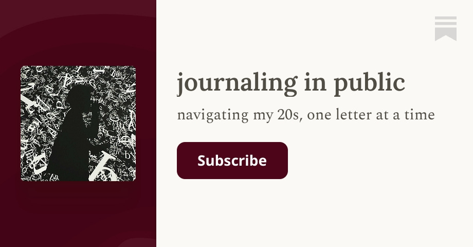 journaling in public | salvatore | Substack