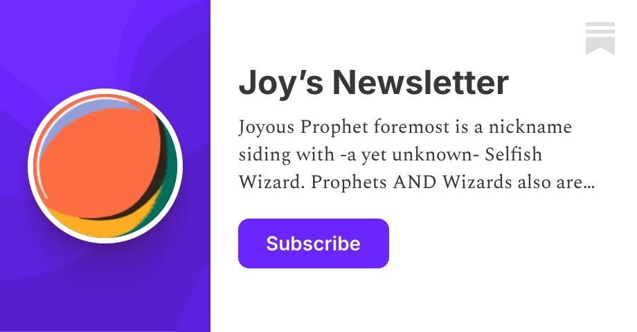 Joy’s Newsletter | Substack