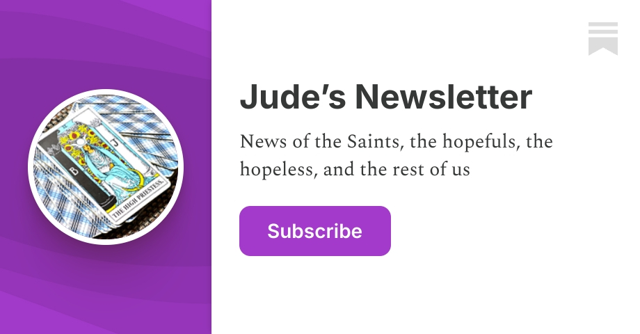 Jude’s Newsletter | Jude Again | Substack