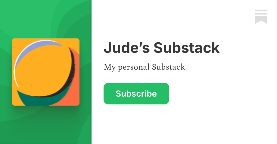Jude’s Substack | Jude Joseph Brown | Substack