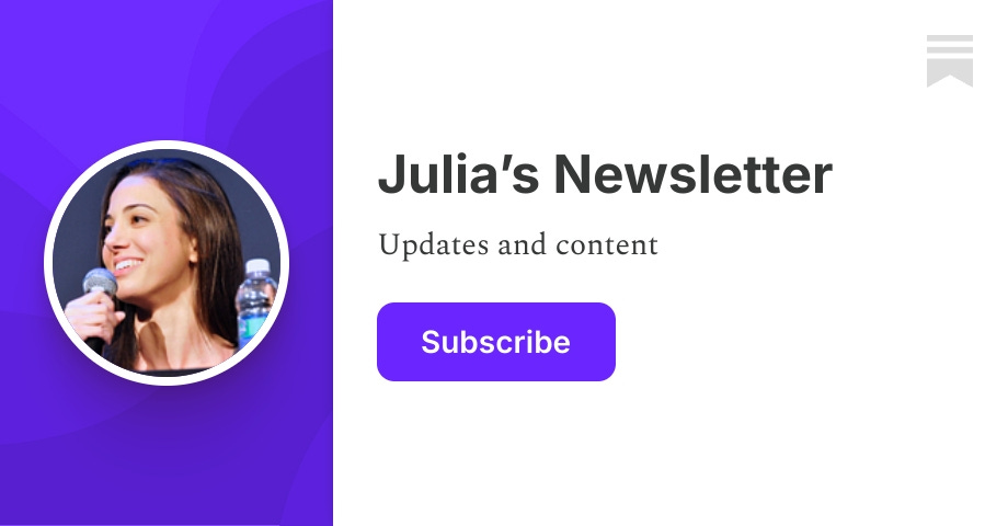 Julia’s Newsletter | Julia Galef | Substack