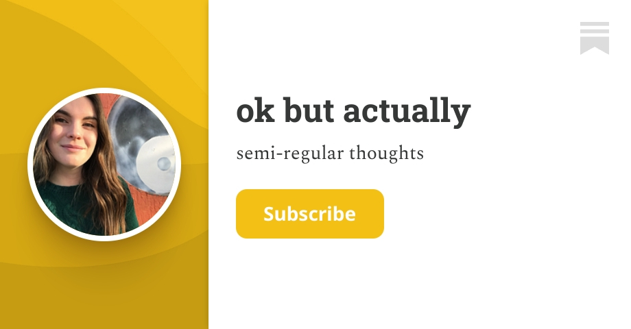 ok but actually | Julia Heaton | Substack