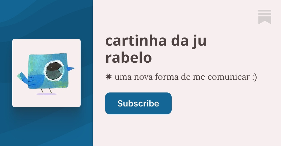 cartinha da ju rabelo | juliana rabelo | Substack