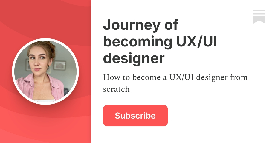 Journey of becoming UX/UI designer | Julia Supernova | Substack