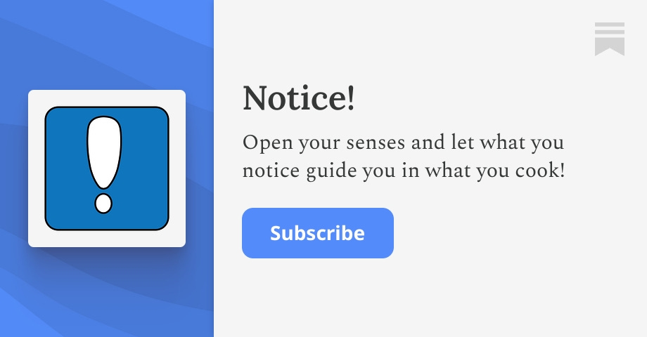 Notice! | Paul Bertolli | Substack
