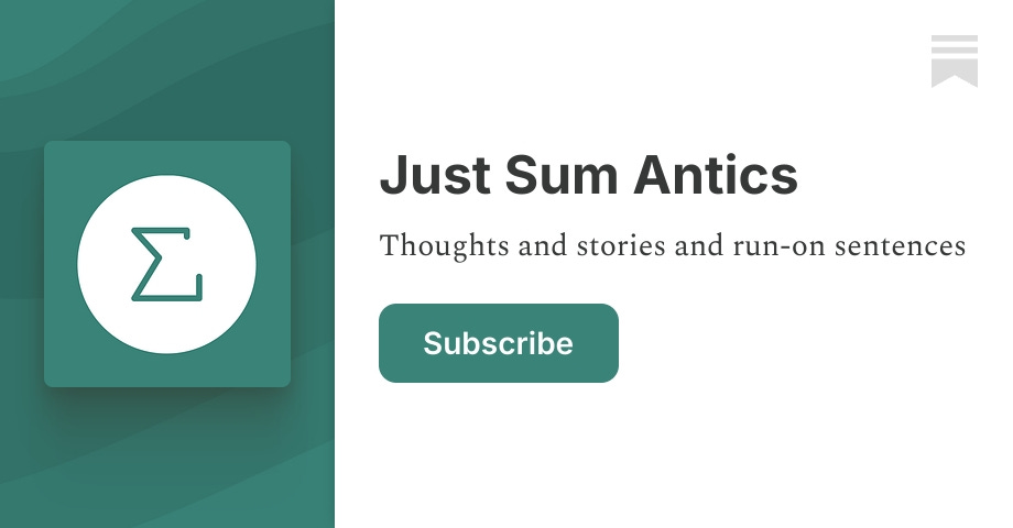 Just Sum Antics | Chris D’Angelo | Substack