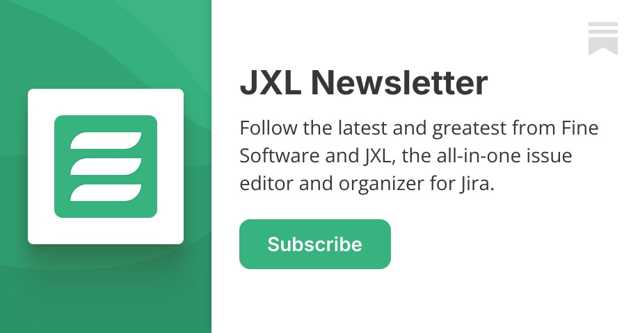 JXL Newsletter | Fine Software | Substack