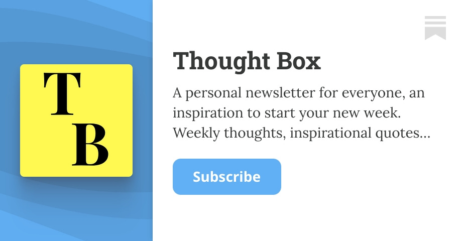 Thought Box | Furkan Kahyalar | Substack