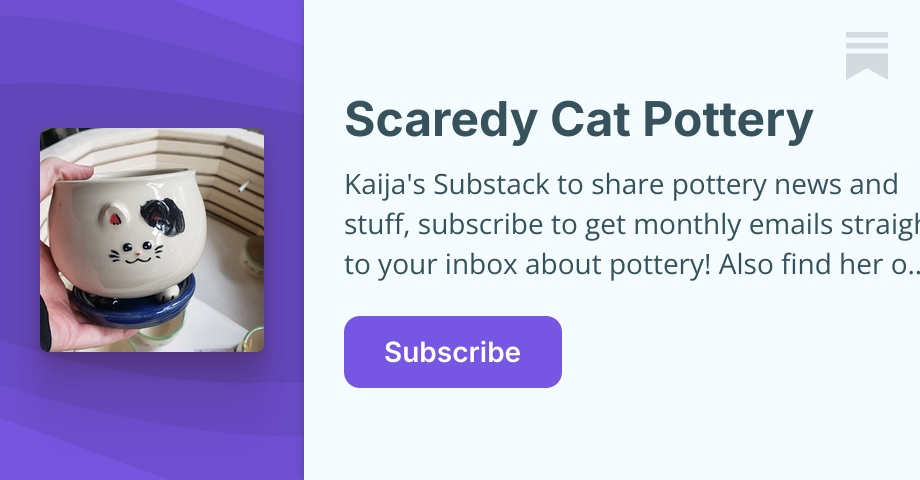 Scaredy Cat Pottery | Kaija | Substack