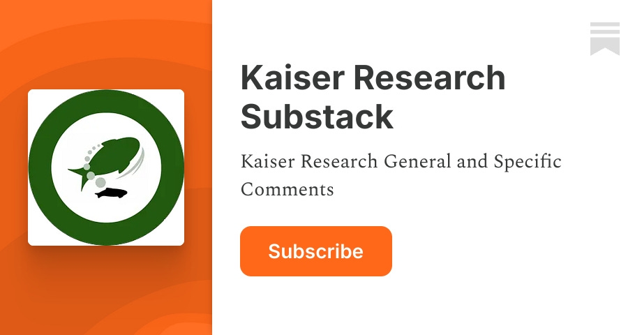 Kaiser Watch Substack | John Kaiser | Substack
