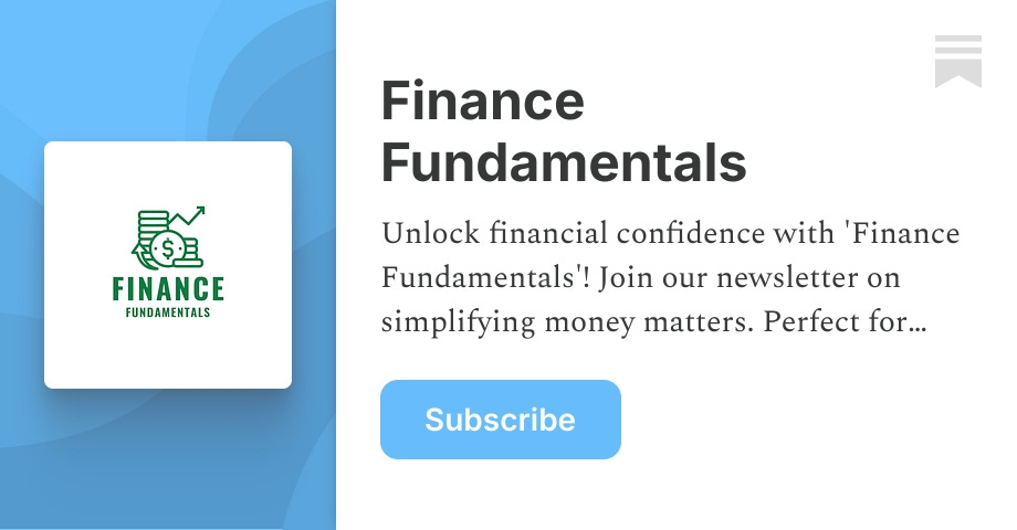 Finance Fundamentals | Substack